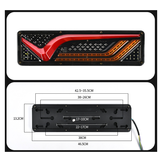 Container Trailer Truck Trailer Number Light Led Light Lamp square ...